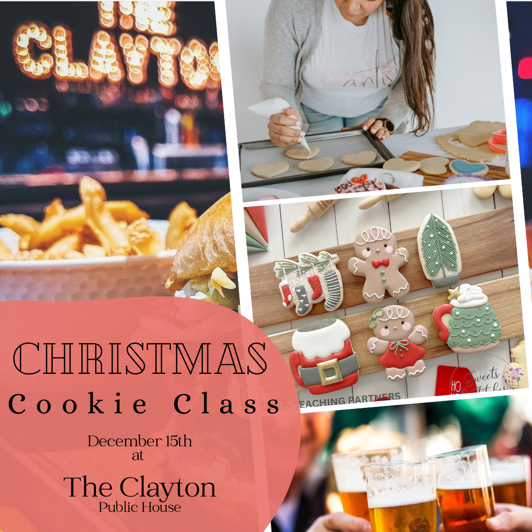 Christmas Cookie Class at The Clayton - December 15th | Sweet & Stitches